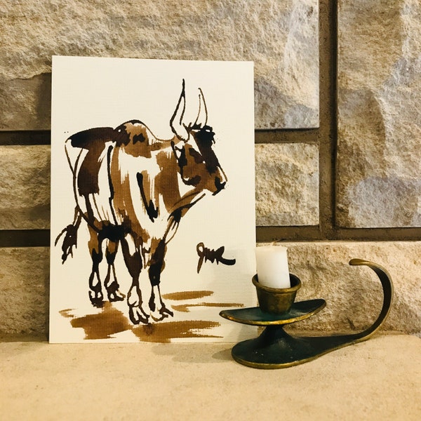 Walnut Ink Drawing - Etsy