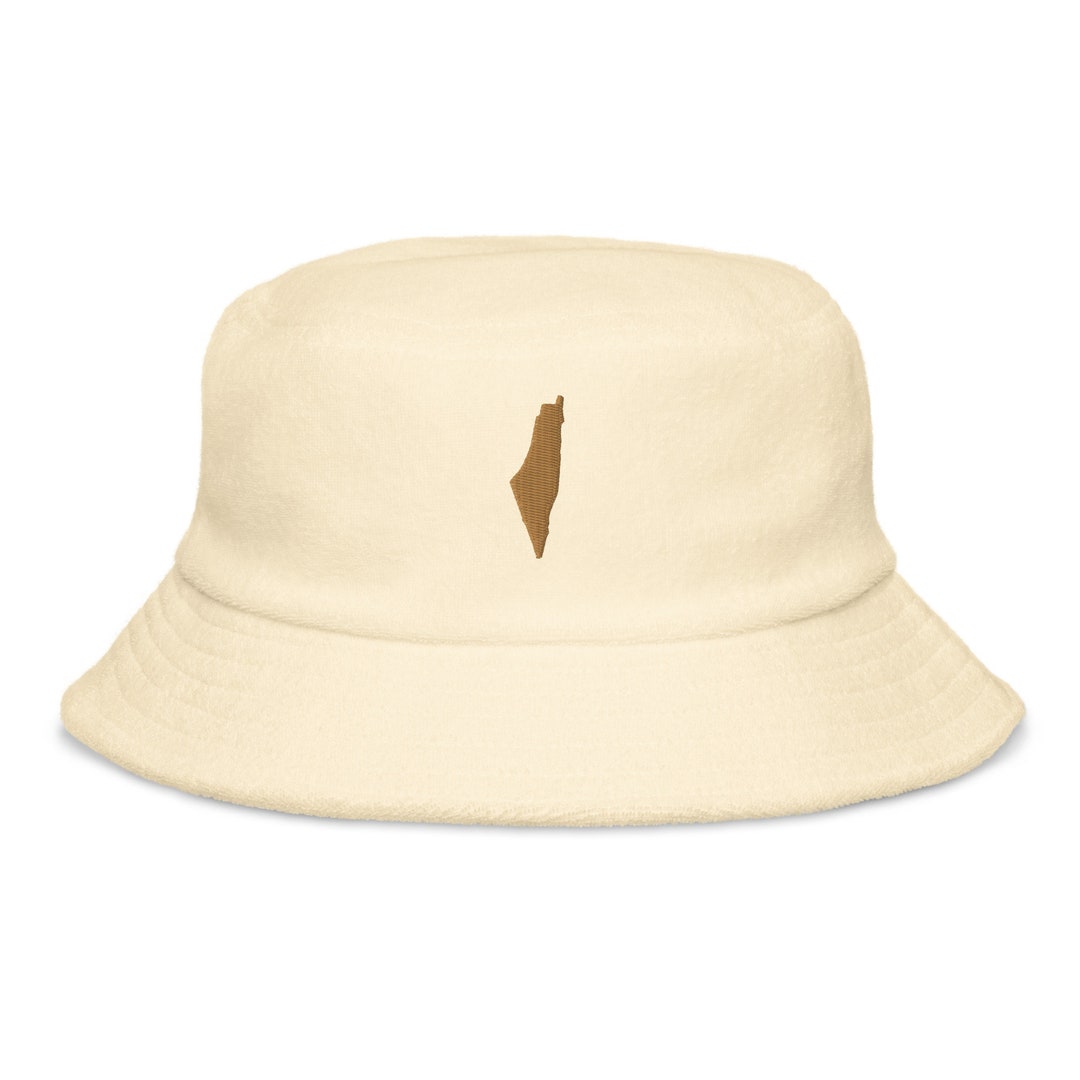Palestine Map Embroidered Bucket Hat - Etsy