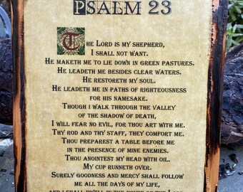 Psalm 23 the Lord is My Shepherd KJV Bible Verse Wall Art Digital ...