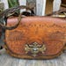 Rare Large Vintage Hand Tooled Leather Purse 70s Hippie Boho Chic ...