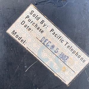 Vintage 80's Pacific Bell Rotary Phone - Working - Etsy