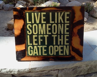 Left the gate open | Etsy