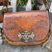 Rare Large Vintage Hand Tooled Leather Purse 70s Hippie Boho Chic ...