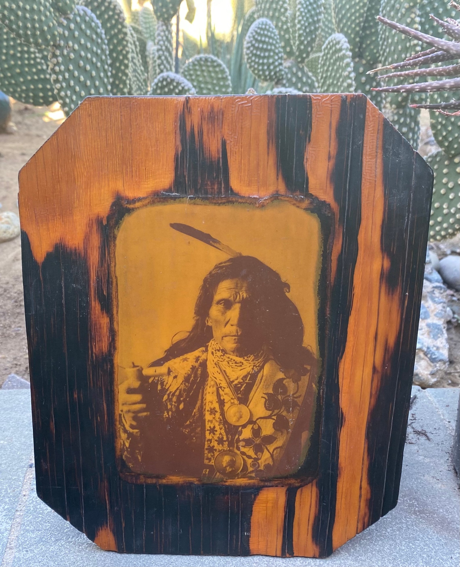 Chief Ar-ke-ke-tah - Chief of the Otoe Tribe (sioux) - Wooden Plaque - Etsy