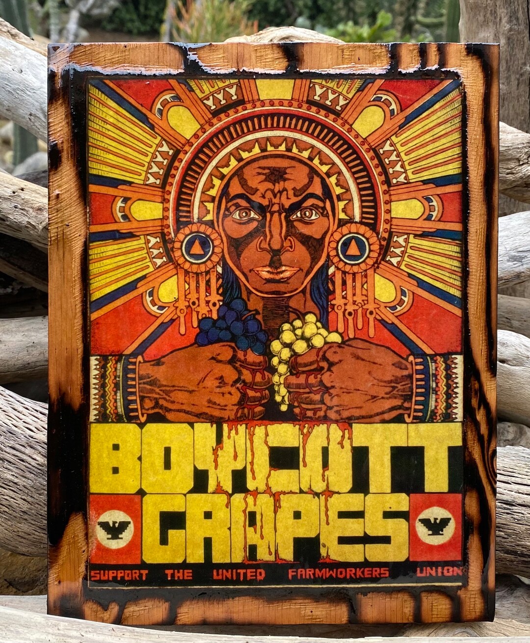 Boycott Grapes United Farmworkers Wooden Plaque - Etsy