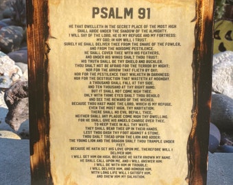 Psalms 91 | Etsy