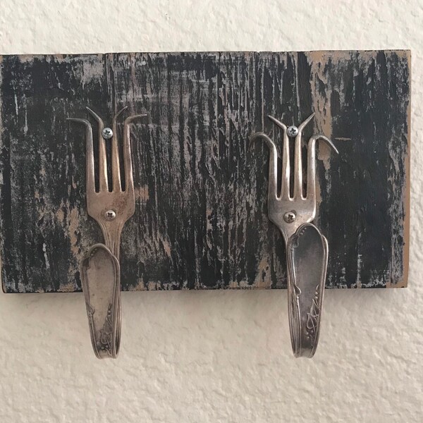 Fork and Spoon Hooks - Etsy