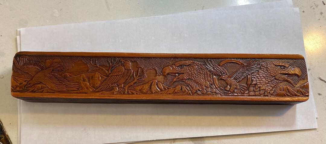 Handmade Tooled Leather Paperweight - Heavy - Etsy