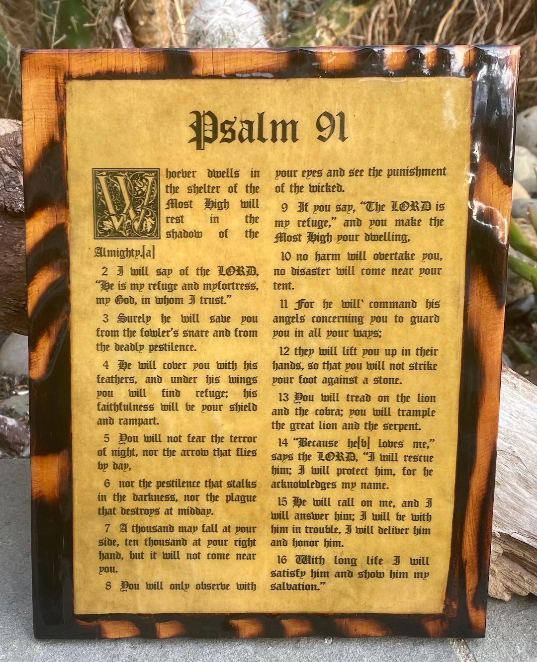 Psalm 91 - Wooden Plaque - Etsy