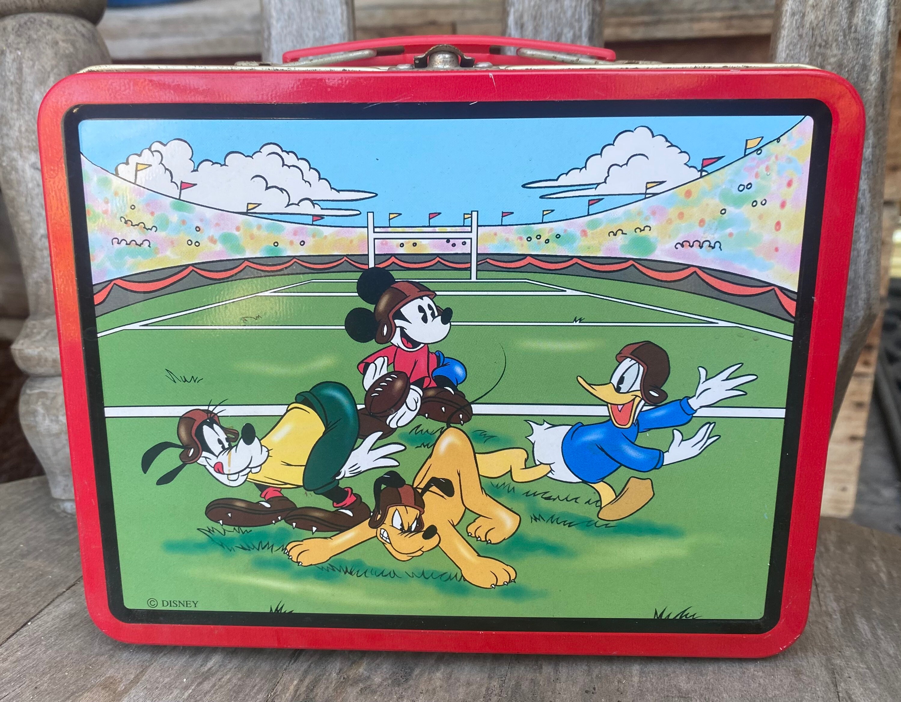 Vintage Disney 1997 Series #2 Mickey Mouse Pluto School Bus Lunch Tin ...
