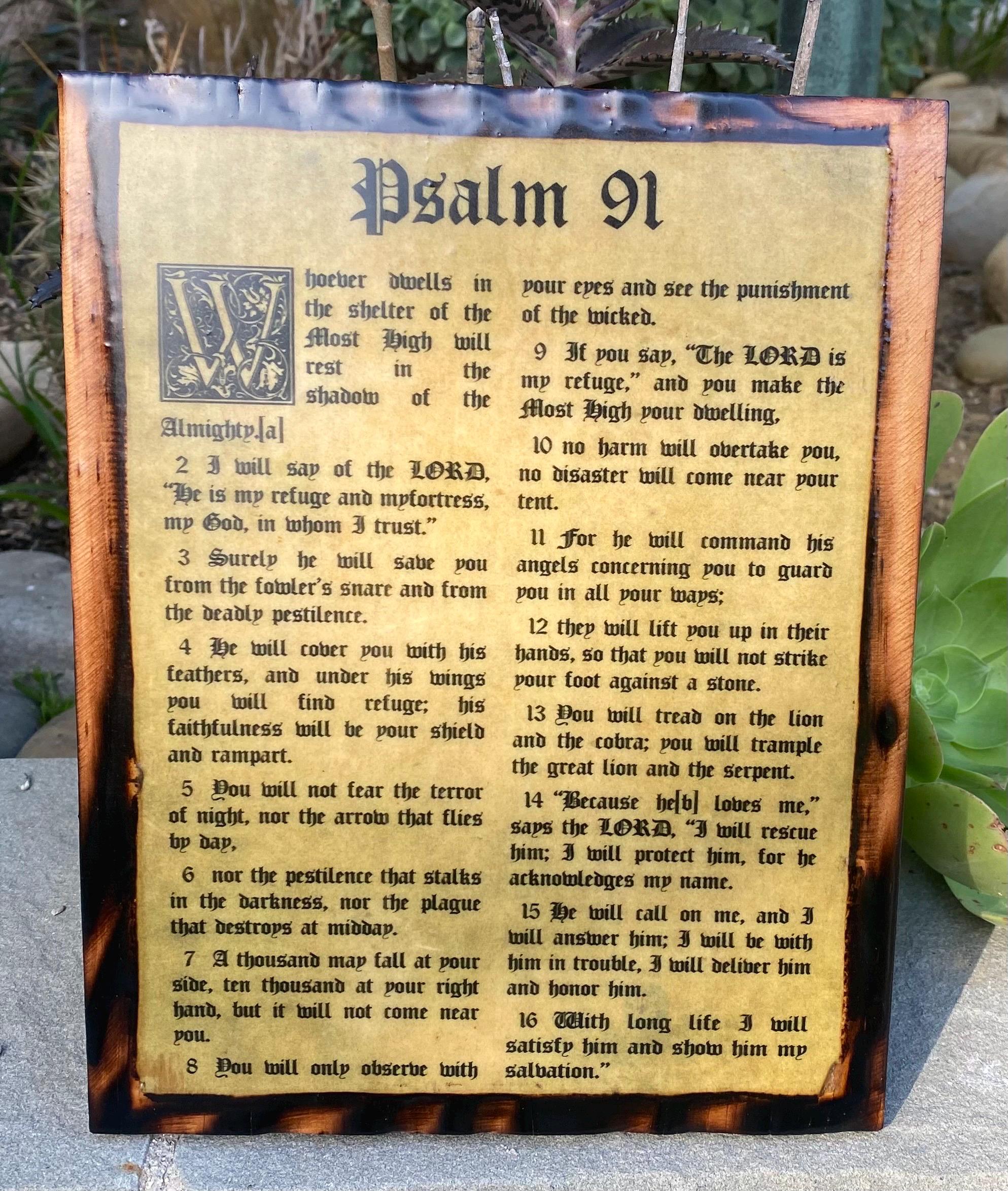 Psalm 91 - Wooden Plaque - Etsy