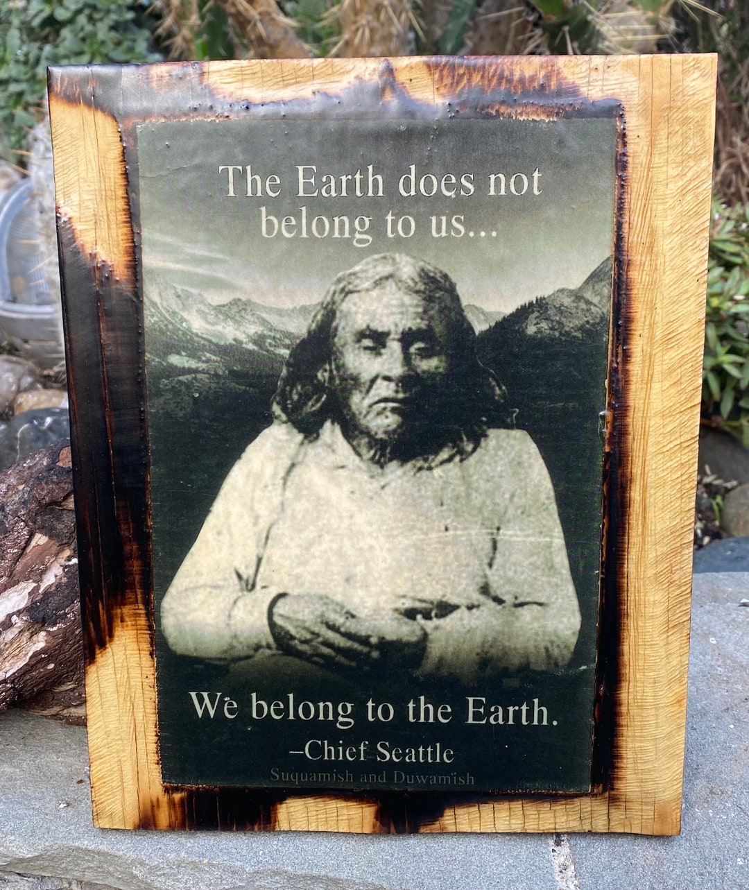 Chief Seattle - Wooden Plaque - Etsy