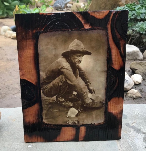 Prospector Gold Panning Western Wooden Plaque - Etsy