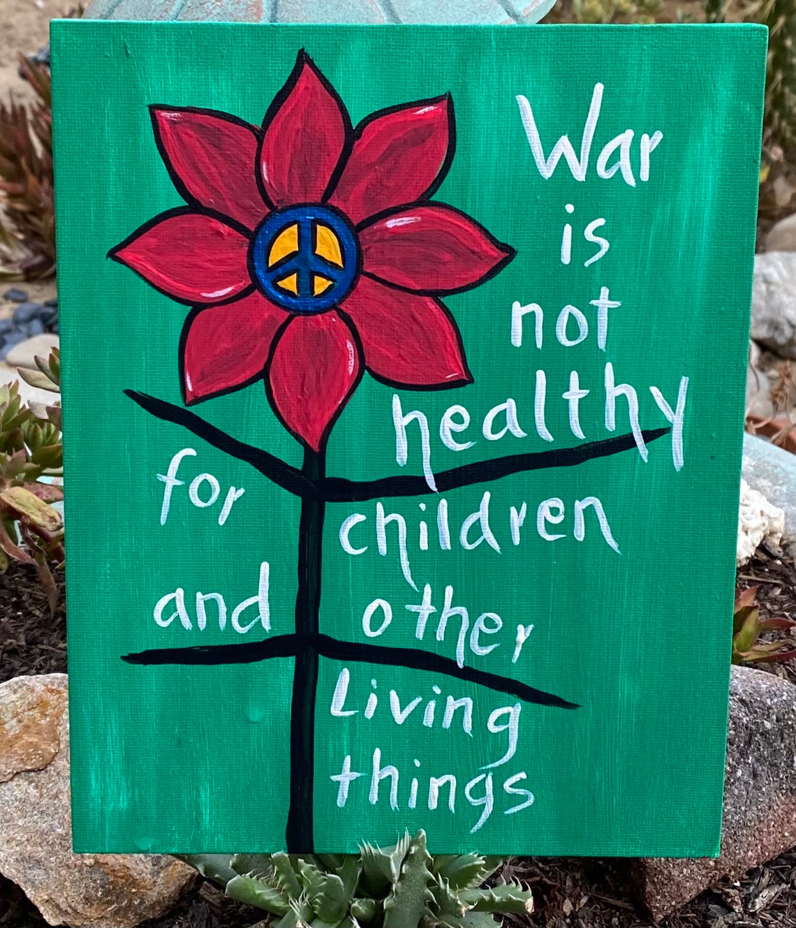 War is Not Healthy for Children and Other Living Things | Etsy