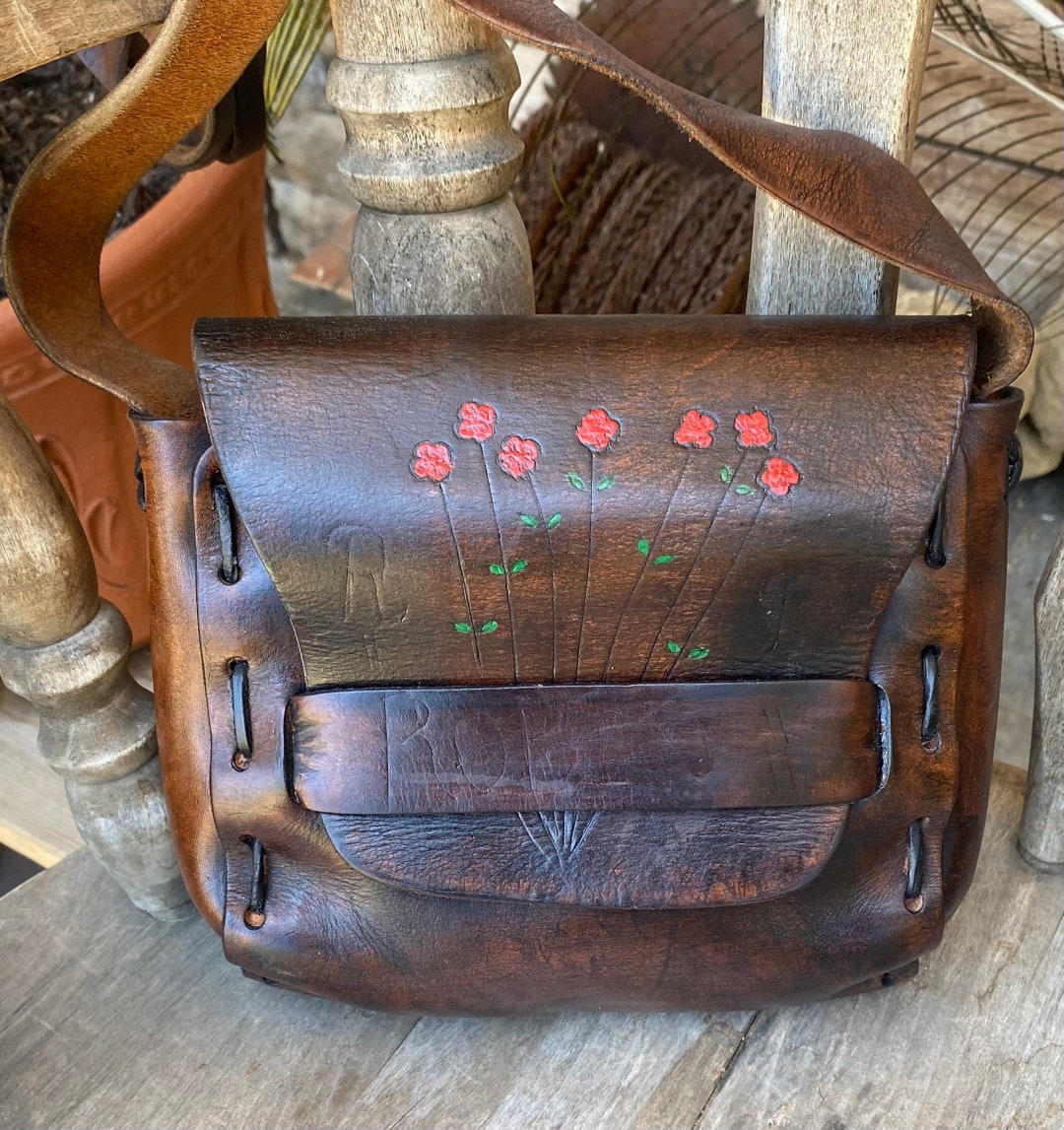 Small Adorable Darkbrown Vintage Boho Hippie Festival Shoulder Bag - Etsy