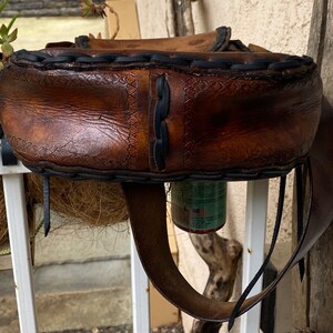 Beautiful Vintage Rustic Distressed Leather Boho Hippie Festival ...
