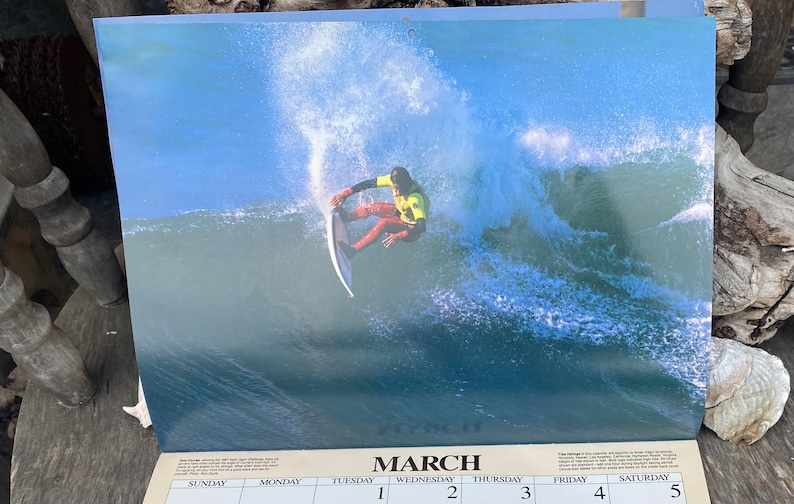 1988 Surfing Magazine Calendar - Etsy