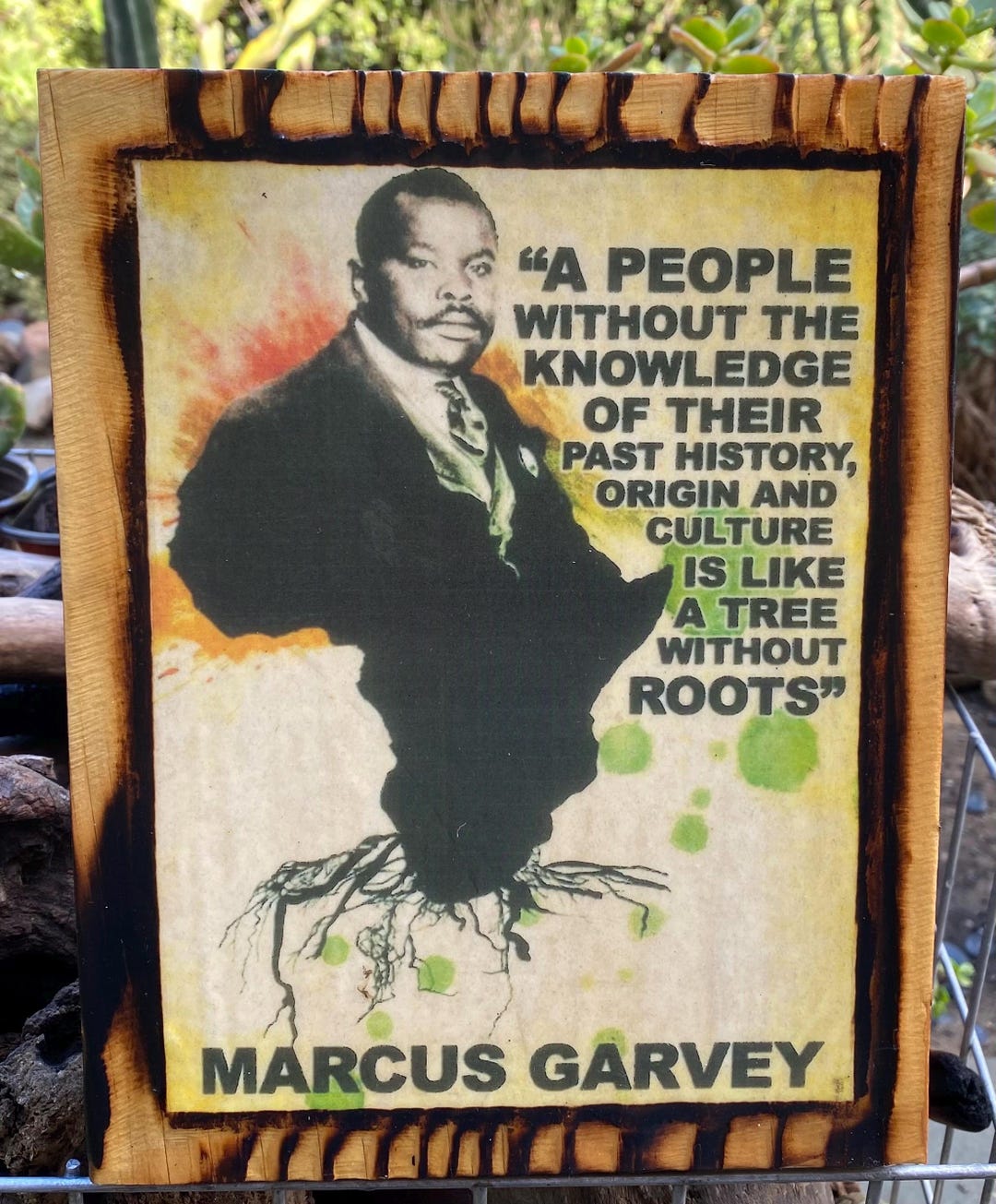 Marcus Garvey Jr. Quote - Wooden Plaque - Etsy