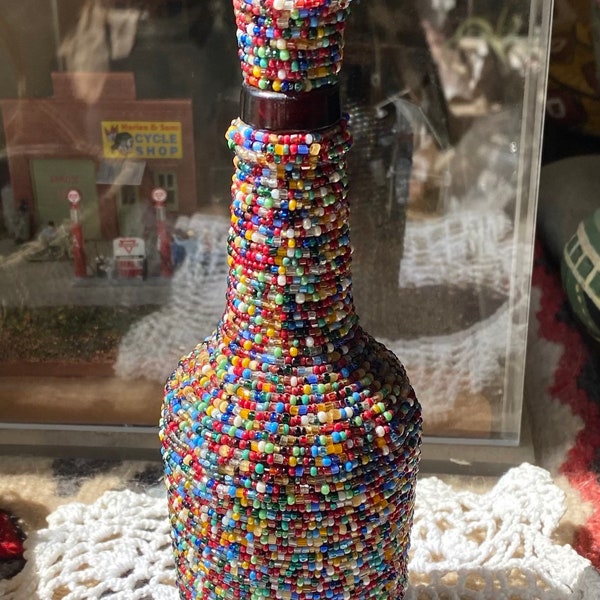 Beaded Bottle - Etsy
