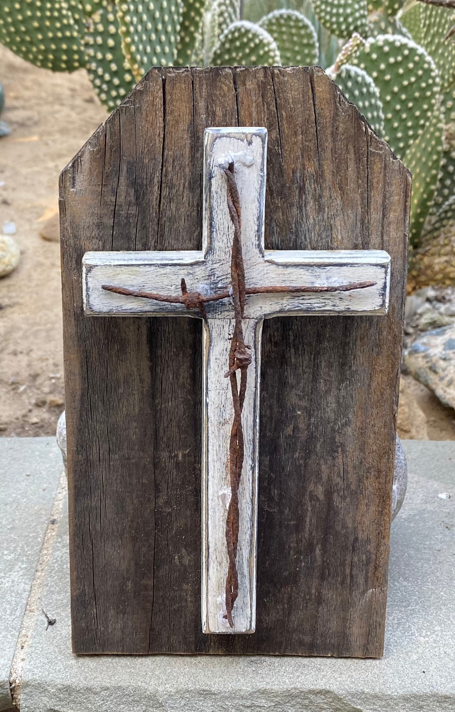Weathered Wooden Cross