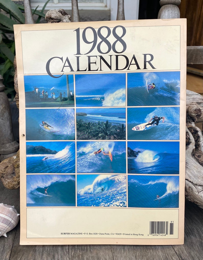 1988 Surfing Magazine Calendar - Etsy