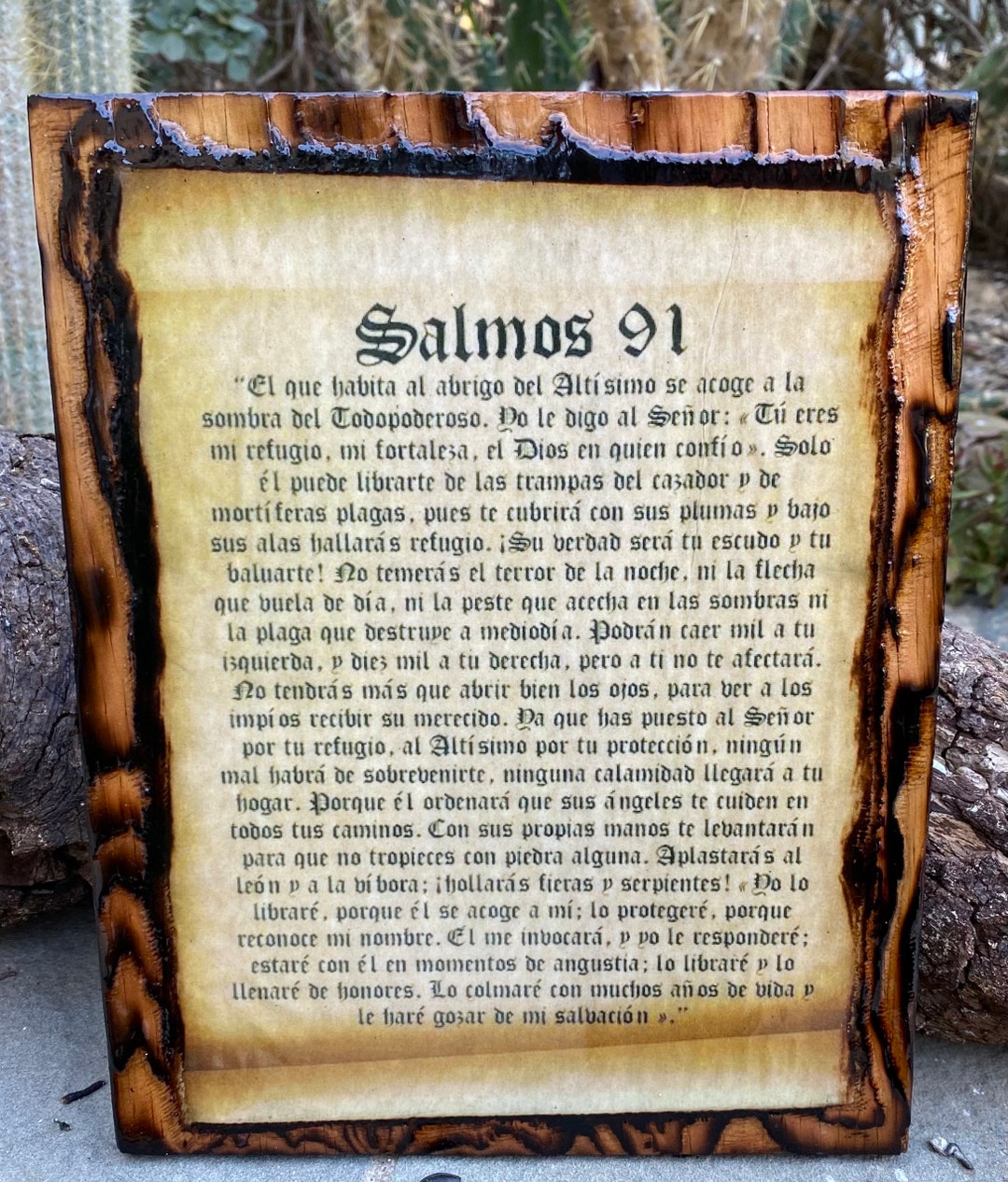 Salmos 91 psalm 91 Wooden Plaque - Etsy