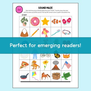 Sound Mazes, Phonemic Awareness, Phonics, Learn to Read, Preschool ...