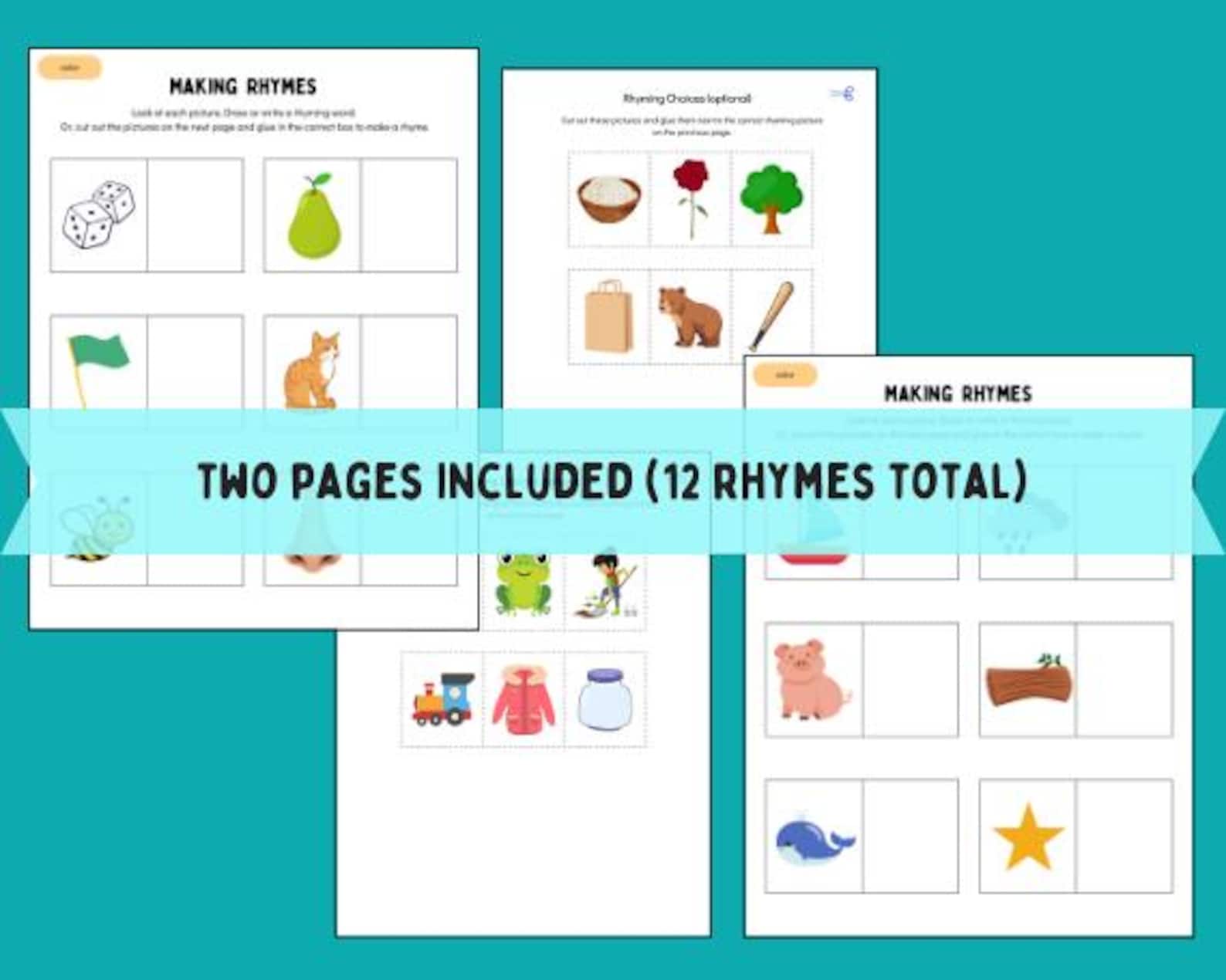 Making Rhymes: Rhyming Practice for Kids, Producing Rhymes, Rhyming ...