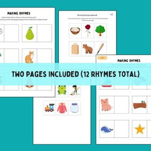 Making Rhymes: Rhyming Practice for Kids, Producing Rhymes, Rhyming ...
