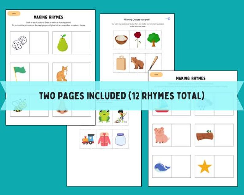 Making Rhymes: Rhyming Practice for Kids, Producing Rhymes, Rhyming ...