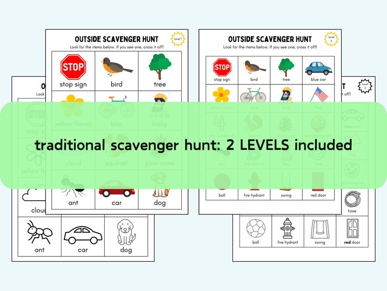 Outdoor Scavenger Hunts for Kids, Outside Scavenger Hunts for Kids ...