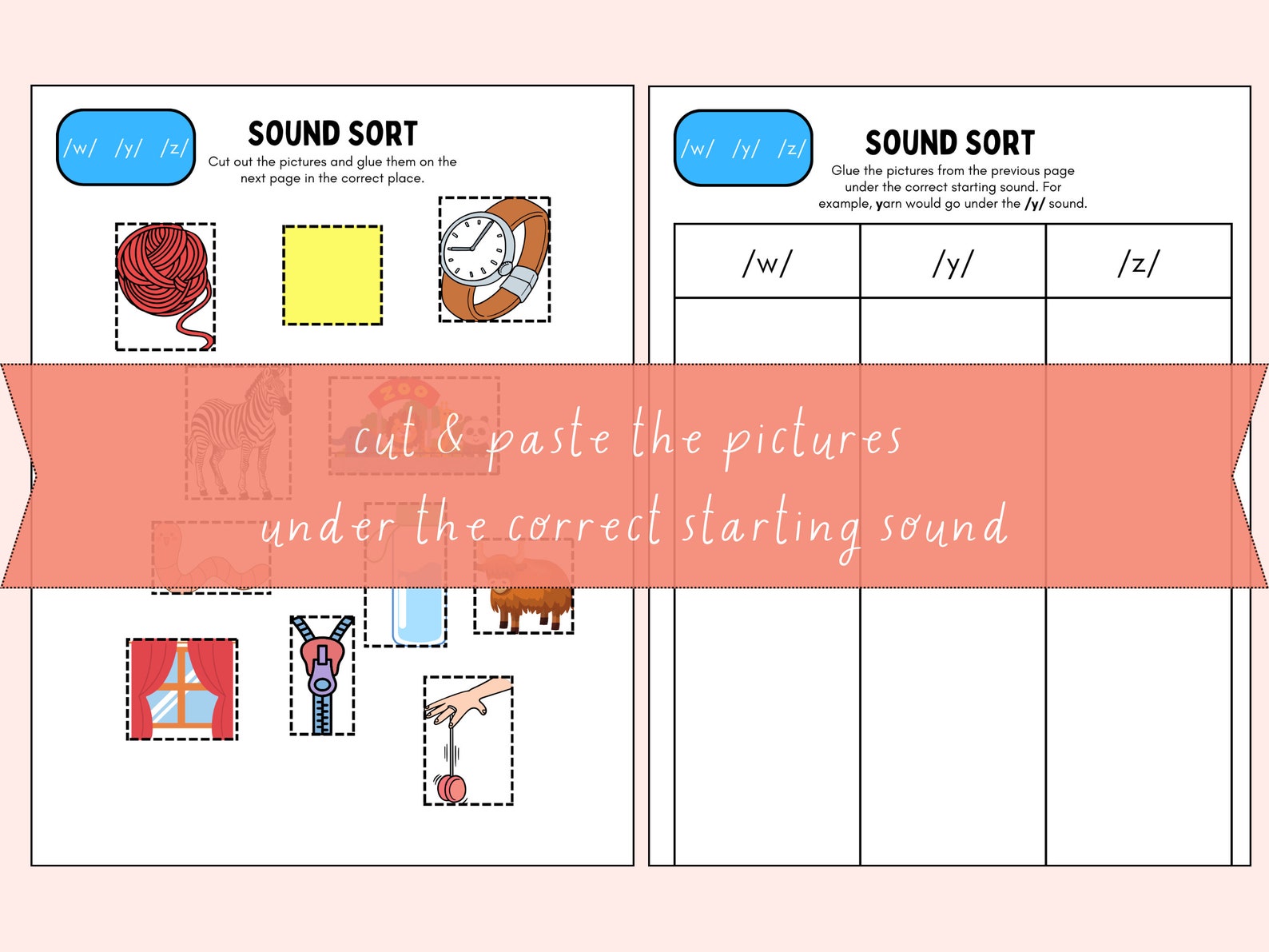 Sound Sorts: Consonants (set 1), Preschool Printable, Kindergarten ...