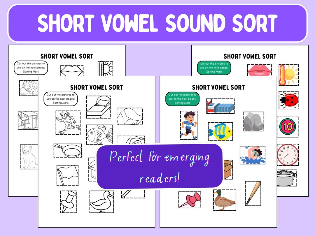 Short Vowel Sort, Sort the Short Vowel Sounds, Sorts for Kids ...