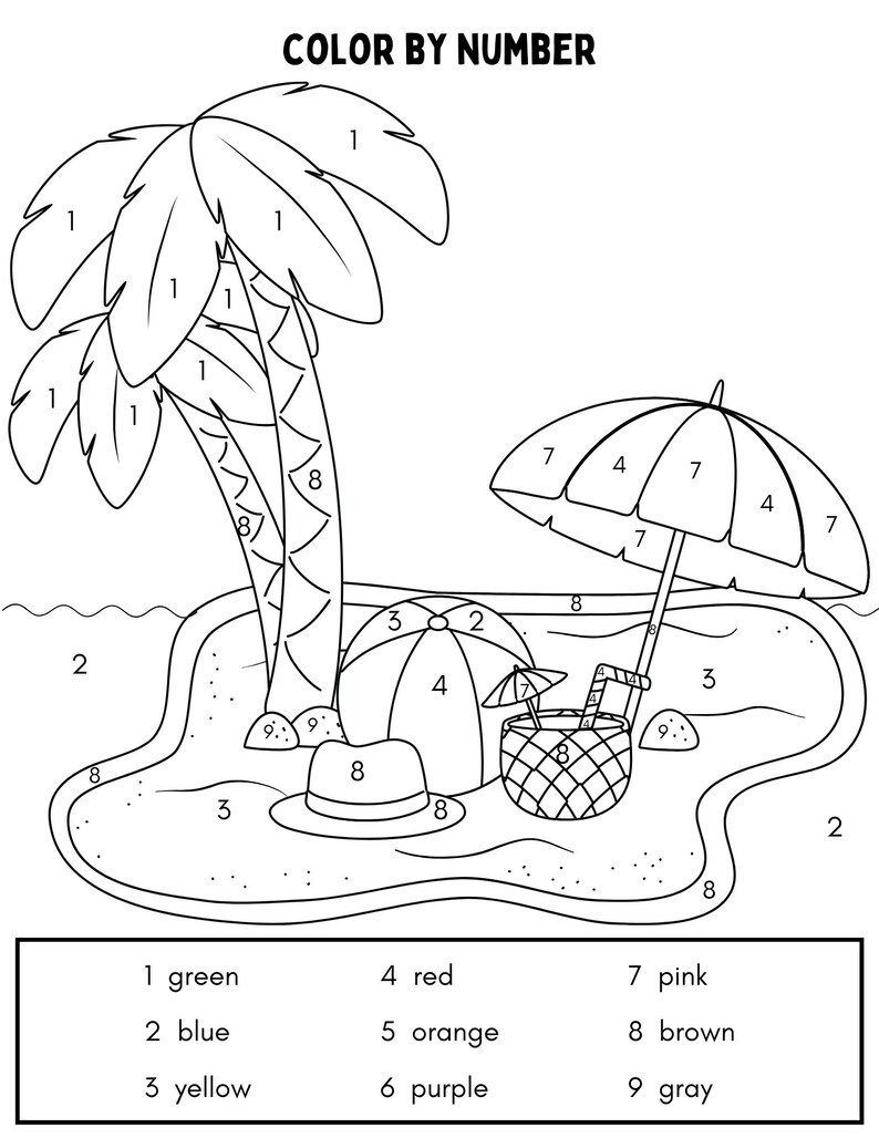 Summer Fun Printables ages 2 to 4, Activities for Kids, Counting ...