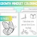 Growth Mindset Coloring Pages, Goal Setting, Positive Mindset for Kids ...