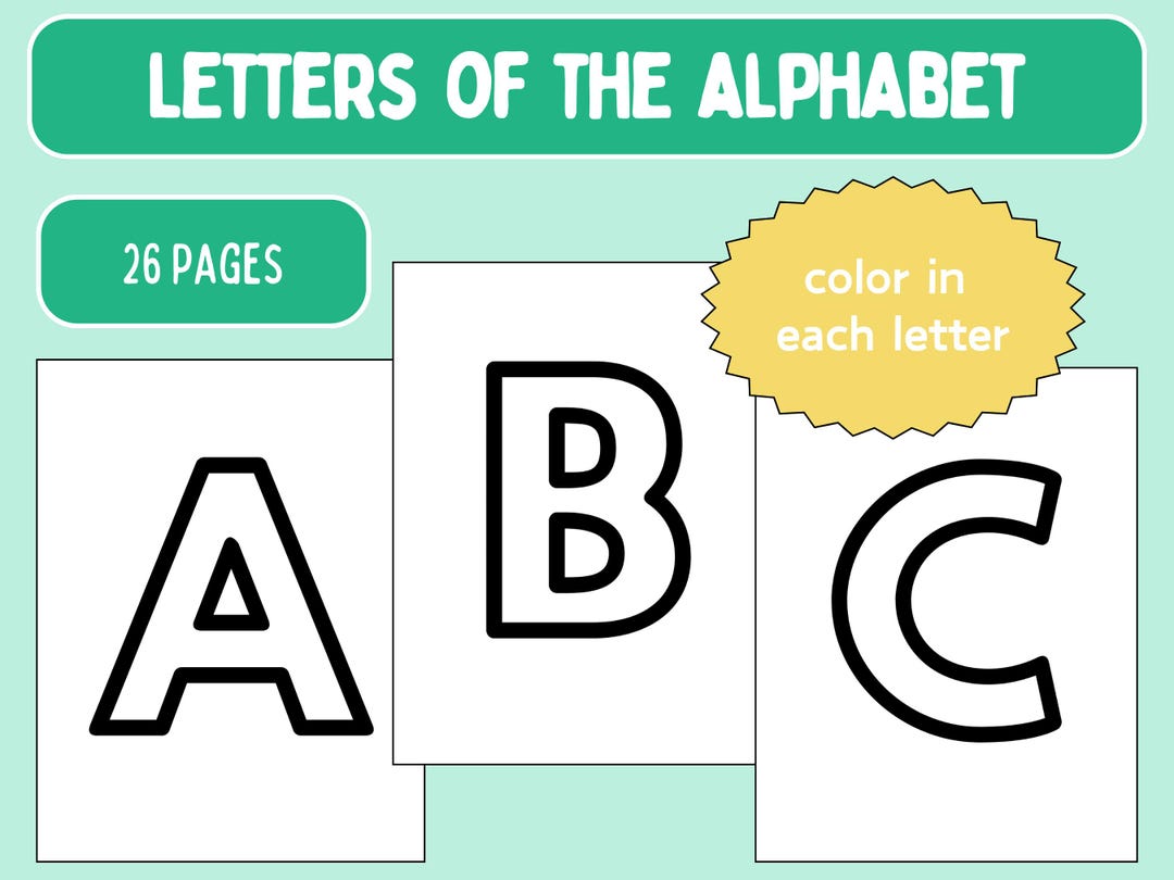 Alphabet Letters: Fill In, Letter of the Week, Letter of the Day ...