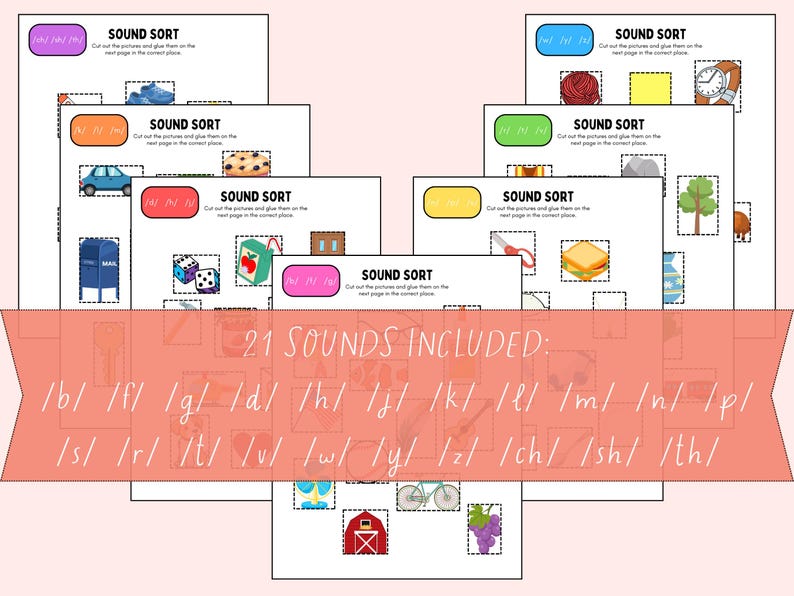 Sound Sorts: Consonants (set 1), Preschool Printable, Kindergarten ...