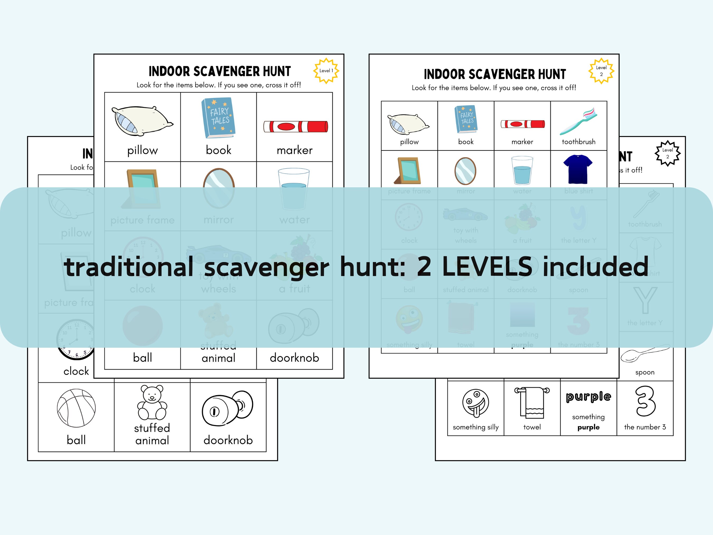 Indoor Scavenger Hunts (ages 2-6), Inside Scavenger Hunts for Kids ...