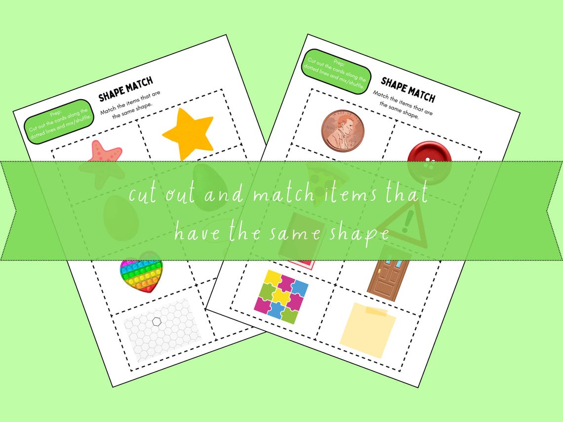 Shape Matching Game, Match the Shapes, Memory Game for Kids, Learn ...