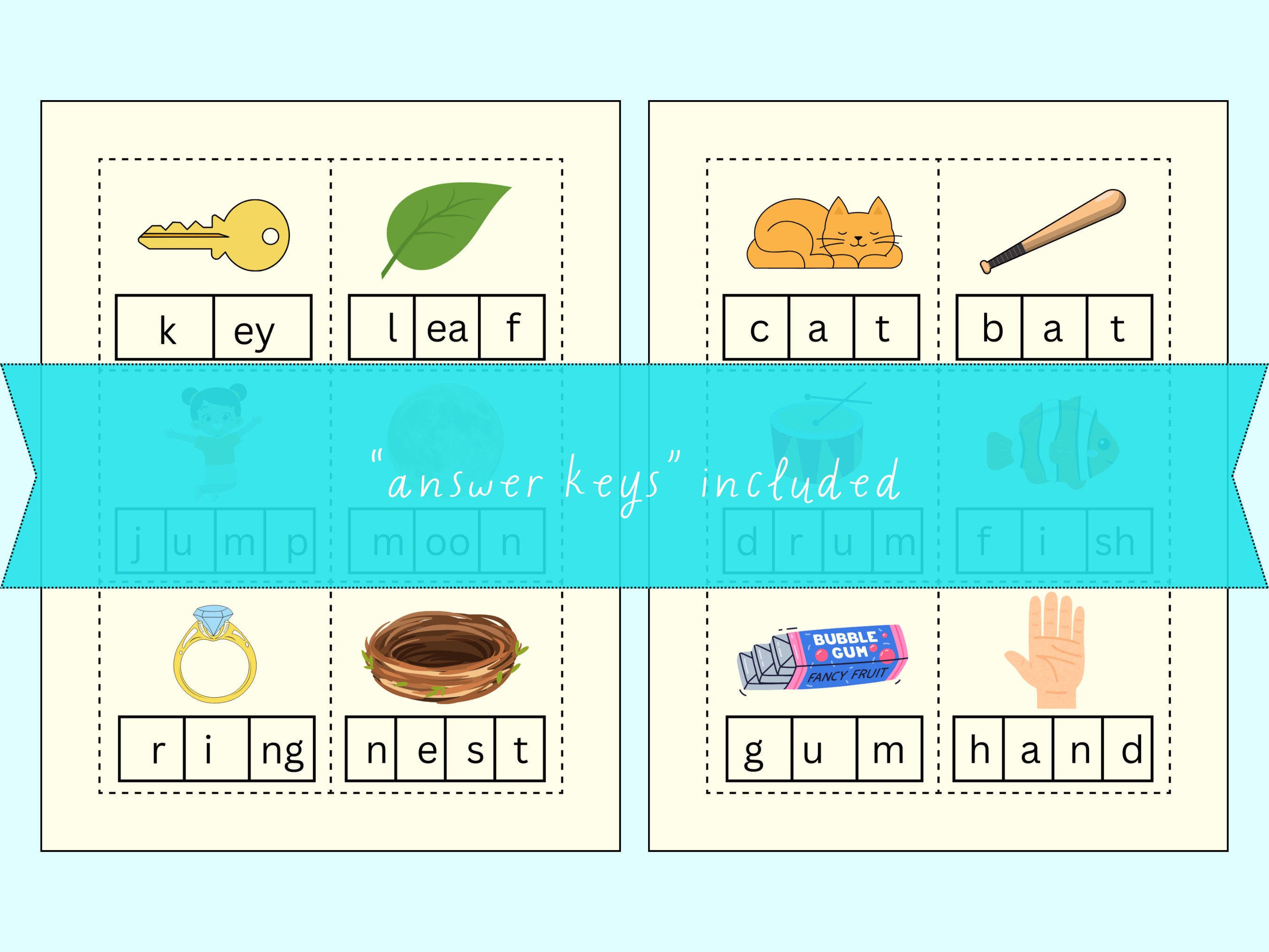 Sound Boxes elkonin Boxes: Phonemic Awareness, Early Reading Skills ...