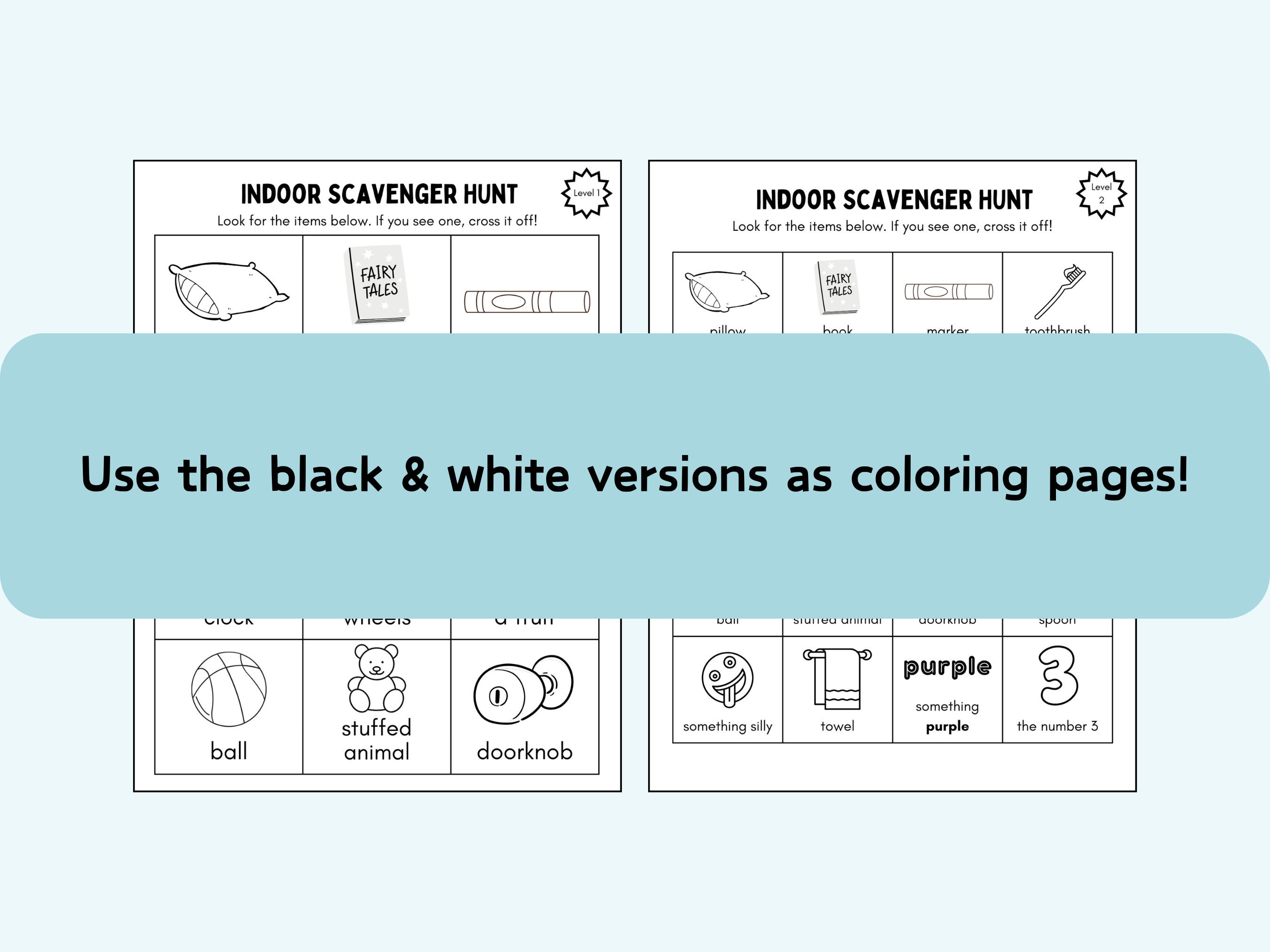 Indoor Scavenger Hunts (ages 2-6), Inside Scavenger Hunts for Kids ...