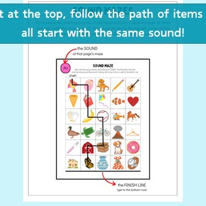 Sound Mazes, Phonemic Awareness, Phonics, Learn to Read, Preschool ...