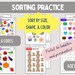 Sorting Activities; Cut and Glue Pictures, Sorting Practice, Preschool ...