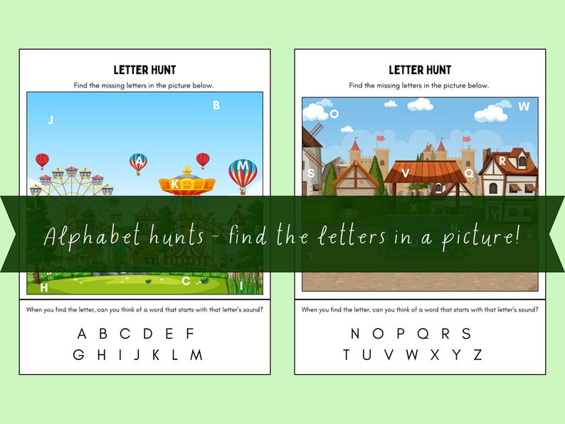Alphabet Practice: Letter Recognition, Letter Hunts, Learn the Letters ...