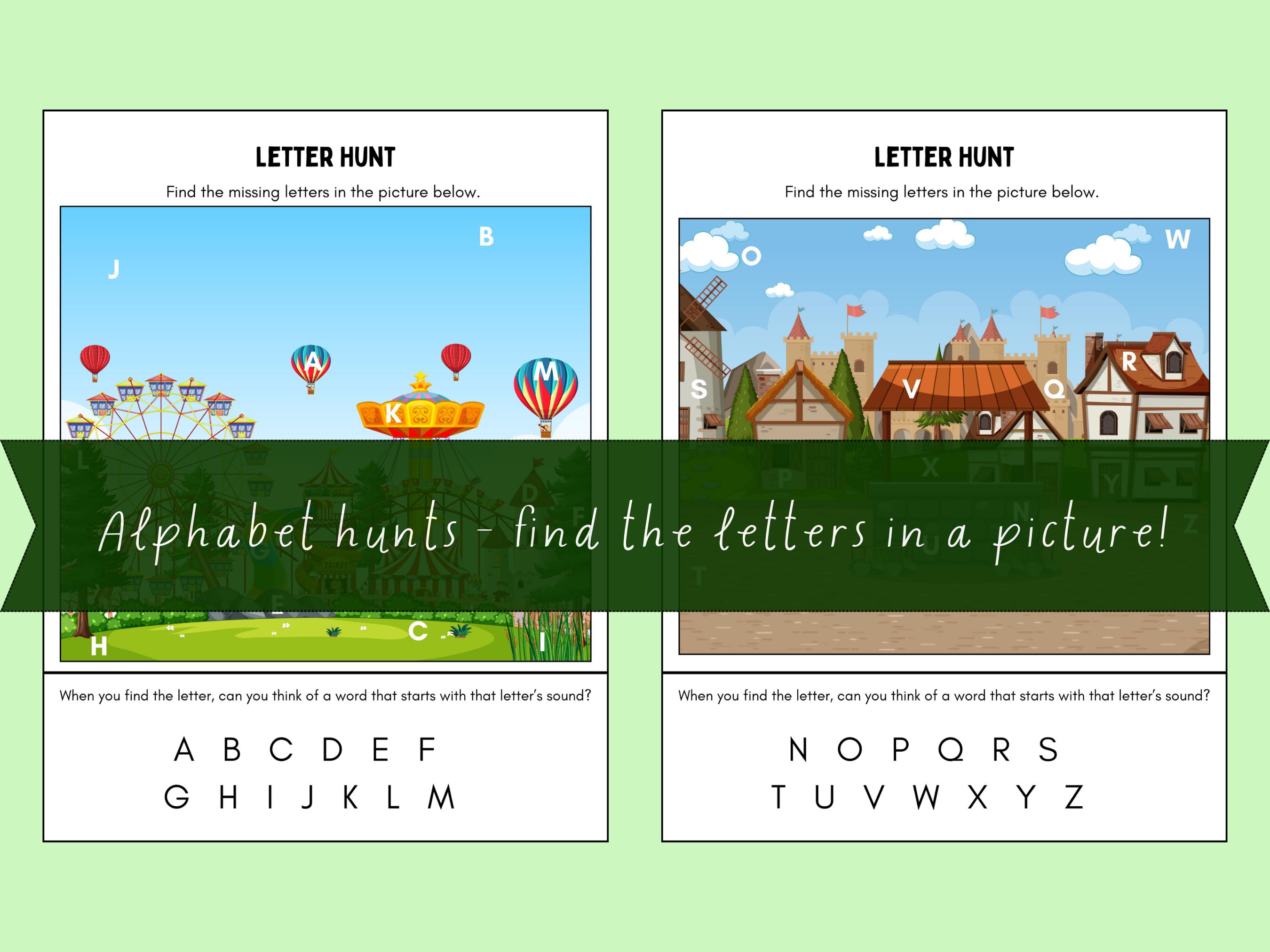 Alphabet Practice: Letter Recognition, Letter Hunts, Learn the Letters ...