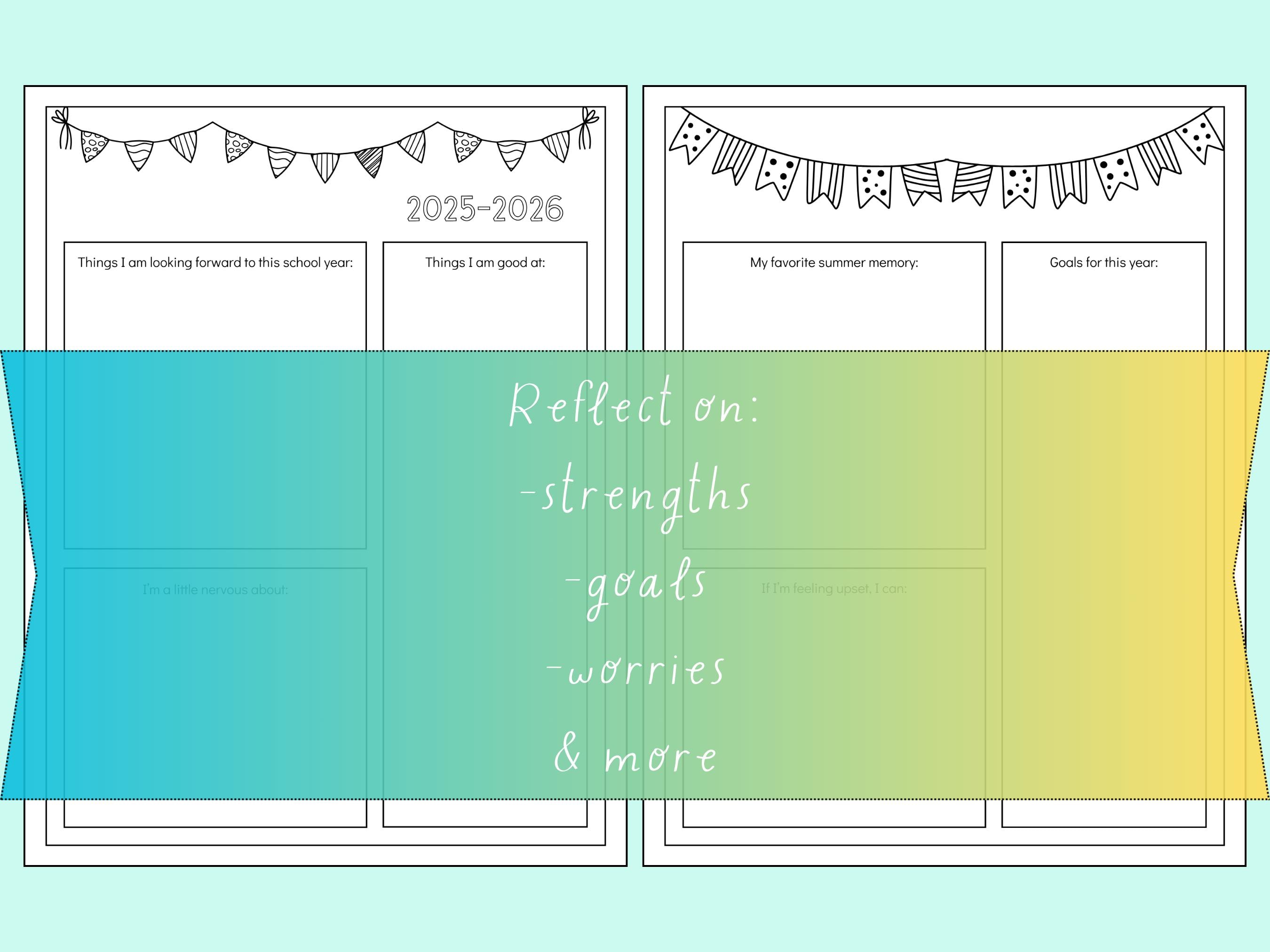 Back to School Goal Setting, Back to School Goal Setting, Self ...