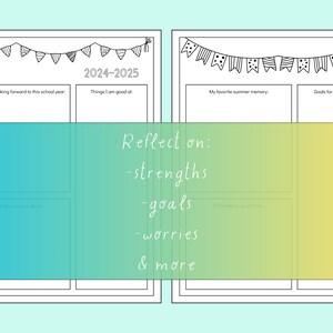 Back to School Goal Setting, Back to School Goal Setting, Self ...