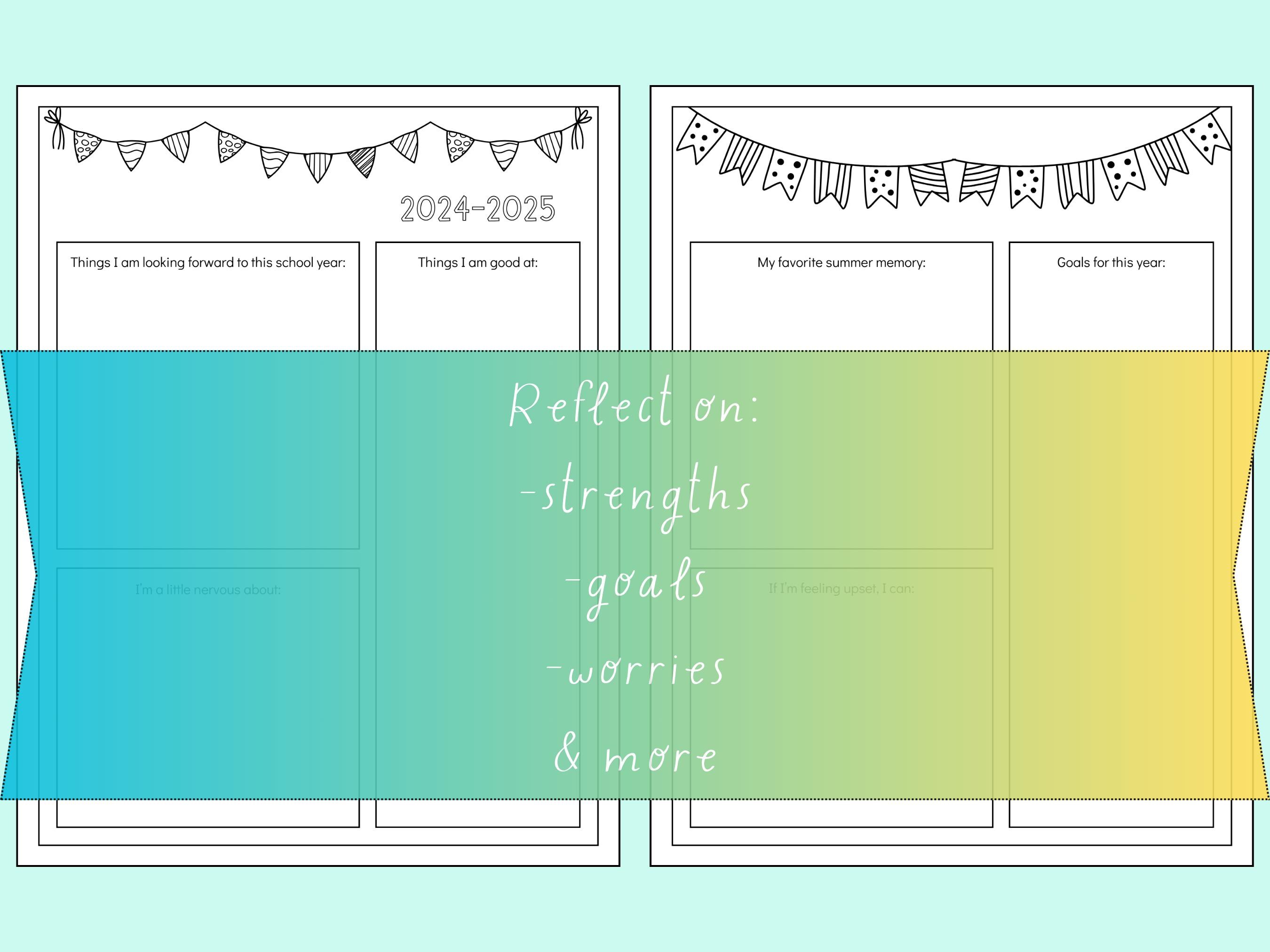 Back to School Goal Setting, Back to School Goal Setting, Self ...