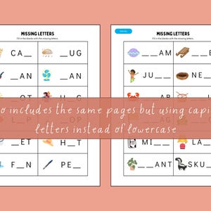 Fill in the Blanks: Spell CVC Words, Blends, Words With Short Vowel Sounds, and More! Fill in ...