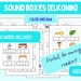 Sound Boxes elkonin Boxes: Phonemic Awareness, Early Reading Skills ...
